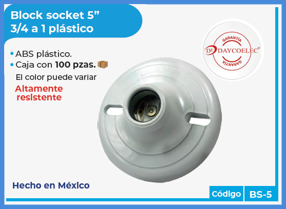 Contacto y Block Soket DAYCOELEC